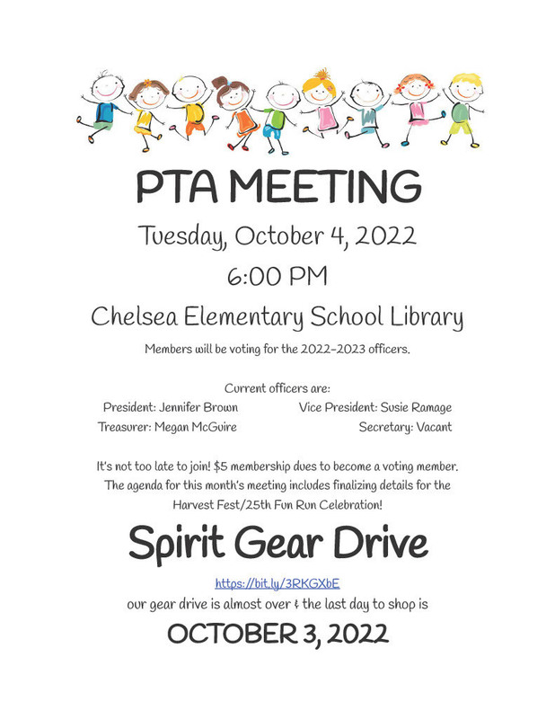 PTA Information | Chelsea Elementary School